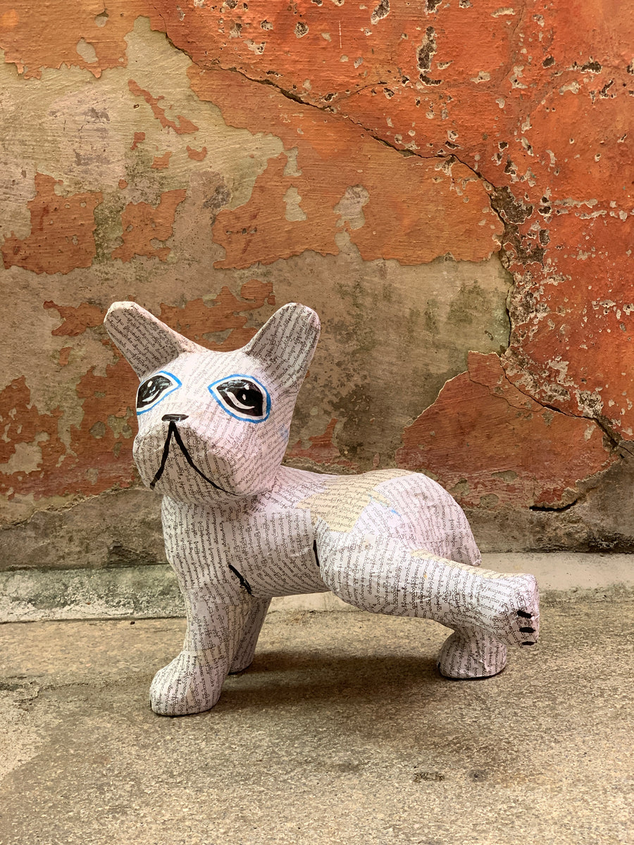 Frenchie mache doll – Quarter Square Lifestyle Boutique
